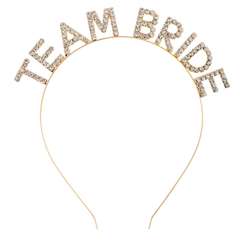 Team Bride" Headband - Gem